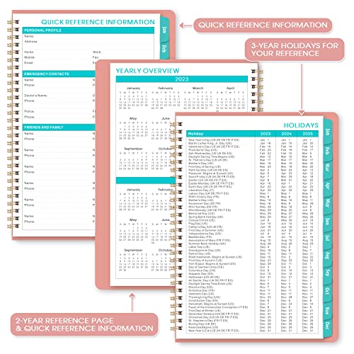 2023 Appointment Book - 2023 Weekly Appointment Book & Planner - 2023 Daily Hourly Planner 8.4" x 6.3", Mar 2023- Dec 2023, 30-Minute Interval, Soft Leather Cover, Improving Your Time Management Skill