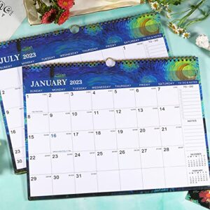 2023 Wall Calendar - Wall calendar 2023-2024, January 2023 - June 2024, 18 Months Wall Calendar, 14.6” × 11.4”, Twin-Wire Binding, Premium Paper, Blank Blocks - Art Paintings Design