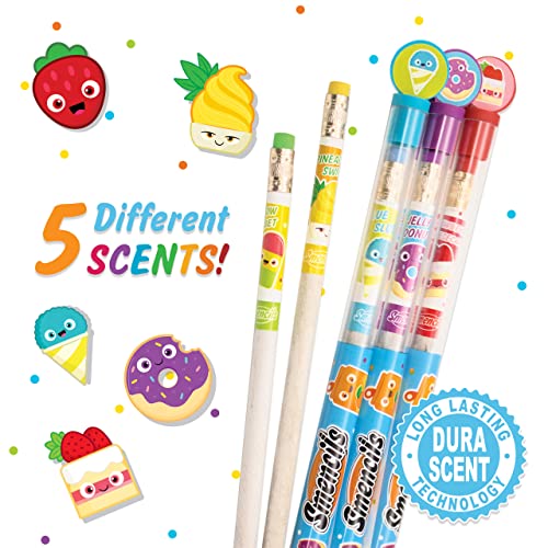 Scentco Graphite Smencils 5-Pack of HB #2 Scented Pencils