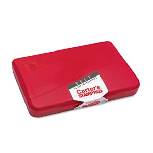 Carter's Felt Red Stamp Pad, 2.75 x 4.25 Inch Ink Pad (21071)