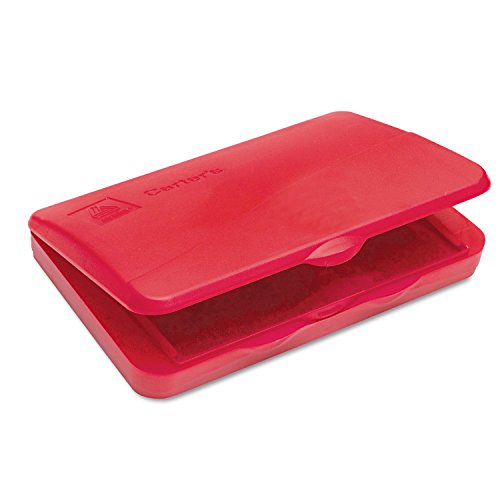 Carter's Felt Red Stamp Pad, 2.75 x 4.25 Inch Ink Pad (21071)