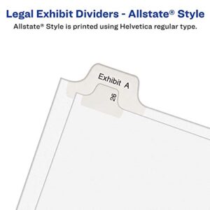 Avery 26-50 Legal Exhibit Dividers for 3 Ring Binders, 25-Tab Sets, Allstate Style, 5 Binder Divider Sets (21702)