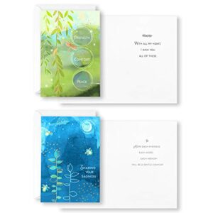 Hallmark Assorted Thinking of You, Get Well, Sympathy Cards (12 Cards with Envelopes) Nature Prints