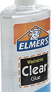 Elmer's Liquid School Glue, Clear, Washable, 9 Ounces, 1 Count Pack of 2