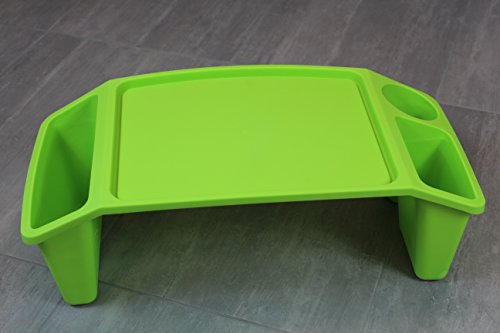 Basicwise QI003253G Kids Lap Desk Tray, Portable Activity Table, Green, 1 Piece