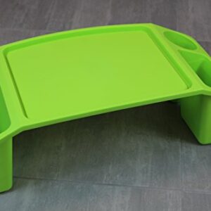 Basicwise QI003253G Kids Lap Desk Tray, Portable Activity Table, Green, 1 Piece