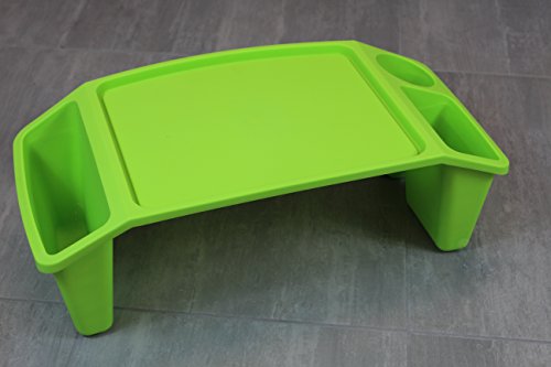 Basicwise QI003253G Kids Lap Desk Tray, Portable Activity Table, Green, 1 Piece