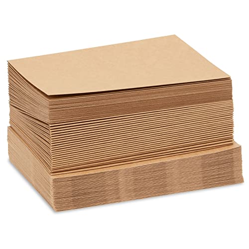 48 Pack Kraft Brown Blank Greeting Cards with Envelopes, Folded Cardstock for DIY Wedding, Birthday Invitations, Crafts (4x6 In)