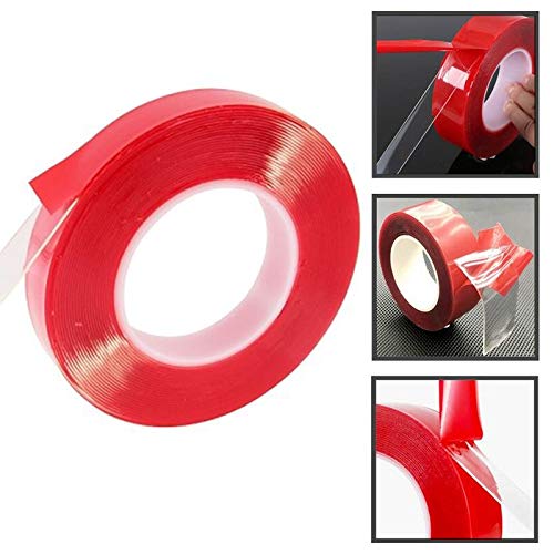 33ft Clear Mounting Tape - Acrylic Adhesive Double Sided Adhesive Foam Tape 10m X 10mm Weatherproof Heavy Duty Glue, Heat Resistant Perfect for LED Light Strip Aluminum Channel