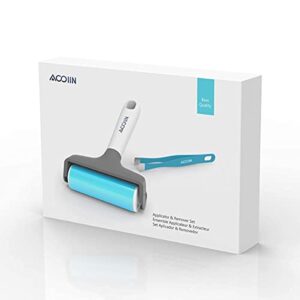 AOOIIN Rubber Brayer Roller & Mat Tweezers Remover Tool Set Craft Stamping Brayers for Cricut/Silhouette/Brother and Printmaking