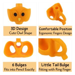 Mr. Pen- Owl Pencil Grips, 6 pcs, Pencil Grips, Cute Pencil Grips, Pencil Grips for Kids Handwriting, Pencil Grips for Kids, Finger Grips for Pencils, Writing Aids for Kid