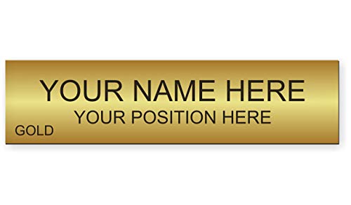 Name Plate Choose Color 2 x 8 - Laser Engraved - CUSTOMIZE. Available in a variety of colors and fonts to match your style. Add a holder / bracket for a professional look.