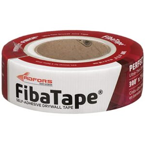 fibatape fdw8654-u perfect finish, ultra-thin joint drywall tape, 1-7/8 in. x 300 ft, white