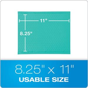 Quality Park Bubble Mailers, 8.25 x 11 Shipping Envelopes, Water Resistant Teal Poly Padded Envelopes, Redi-Strip Peel Off Closure, 25/Box (QUA85860)