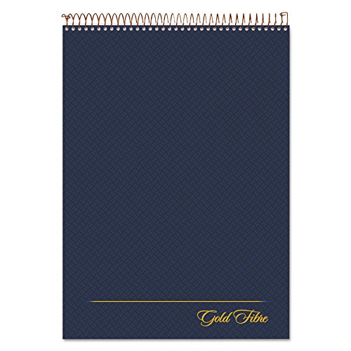 AMPAD Gold Fibre Project Planner, Top-Wire Bound, 8-1/2" x 11-3/4", Project Rule, Navy Cover, 70 Sheets (20-815) , White