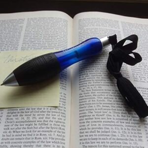 Super Big Fat Pens for Arthritis, Black Ink, Blue body (pack of 5 pens + 5 Extra Ink Refills)