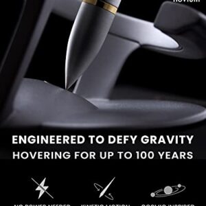 novium Hoverpen 2.0 - Futuristic Luxury Pen Made With Aerospace Alloys, Unique Aesthetic, Free Spinning Executive Pen, Cool Gadgets, Valentines Day Gifts for Men & Women (Space Black, Basic)