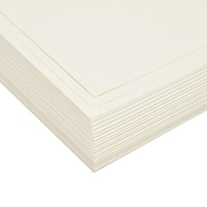 96 Sheets Antique Parchment Design Paper for Writing Letters, Printing Diplomas, Resume (8.5 x 11 In, Cream)