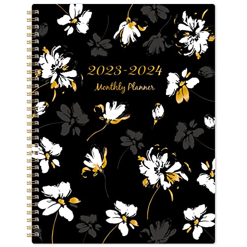 2023-2024 Monthly Planner - 18-Monthly Planner from January 2023 - June 2024, Monthly Planner 2023-2024 with Tabs, 9"x 11" Calendar Planner with Pocket, Contacts, Passwords Pages