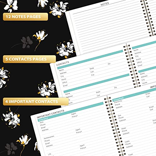 2023-2024 Monthly Planner - 18-Monthly Planner from January 2023 - June 2024, Monthly Planner 2023-2024 with Tabs, 9"x 11" Calendar Planner with Pocket, Contacts, Passwords Pages