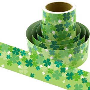 shamrocks bulletin board border st. patrick day classroom decoration 36ft