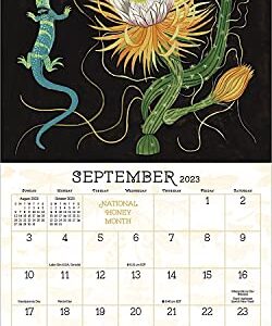 Praise for the Pollinators 2023 Wall Calendar: Nature's Superheroes | 12" x 24" Open | Amber Lotus Publishing