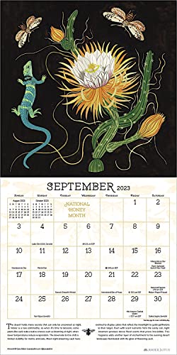 Praise for the Pollinators 2023 Wall Calendar: Nature's Superheroes | 12" x 24" Open | Amber Lotus Publishing