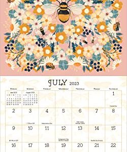 Praise for the Pollinators 2023 Wall Calendar: Nature's Superheroes | 12" x 24" Open | Amber Lotus Publishing