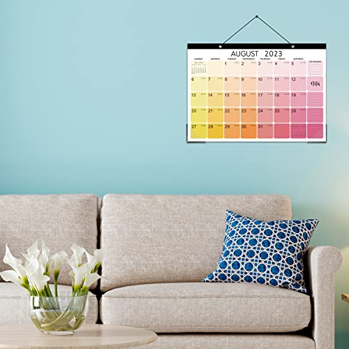 2023 Desk Calendar - Large Desk Calendar 2023, 12'' x 17'', January 2023 - December 2023, Cut-line for Tearing Off, 2 Corner Protectors & Hanging Holes, Perfect Desk/Wall Calendar for You