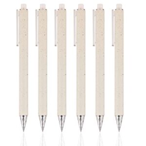 riancy 6pack cute pen, black gel in pens 0.5mm fine tip black ink fine point pen black ink pens quick dry ink smooth writing pen for note taking office school art supply