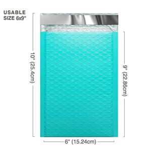 Metronic Bubble Mailers 6x10 Inch 25 Pack, Teal Padded Envelopes,Waterproof ,Cushioning Self Seal Adhesive Padded Mailers for Shipping Bags,Boutique,Small Business Bulk #0