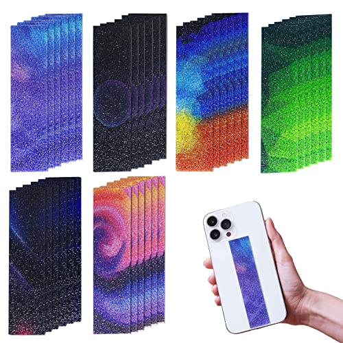 36 Pieces Calm Stickers for Anxiety Sensory Stickers Phone Tape Cute Fidget Textured Strips Toys Anti Stress Tactile Rough Sensory Calm Textured Strips Adhesives Anxiety Relief (Gradient Style)