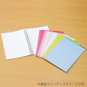 Kokuyo Campus Easy-Carry Slim Binder"Smart-Ring" B5 26-Ring Set OF 3 (Light Pink, Light Blue & Clear, B5)