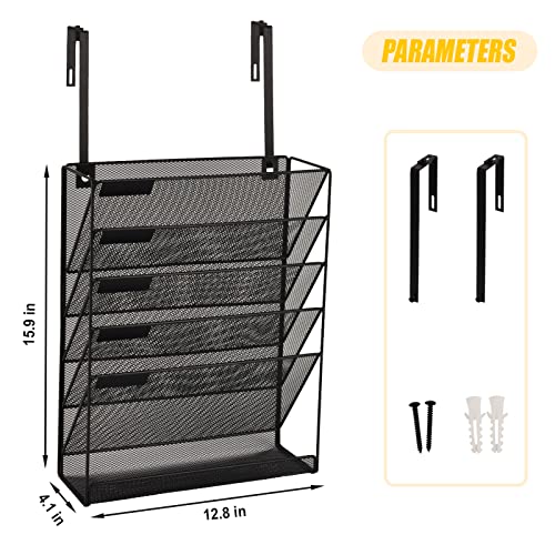 EASEPRES Hanging Organizer Cubicle File Holder - Wall Mount Storage, Office Cubical Accessories