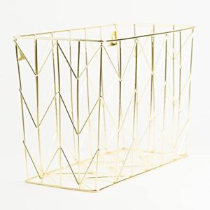 u brands hanging file desk organizer, wire metal, gold – 894u02-06