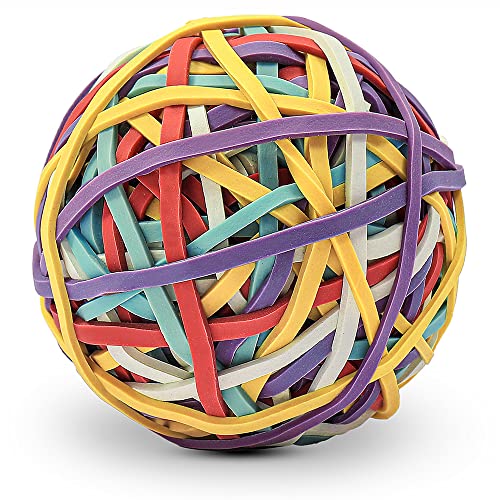 Mikily's 5 Colors Rubber Bands Ball for 0.33lb Office Supplies RubberBands