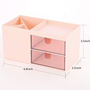 XDRELEC Pen Holder, Office Desk Organizer, and Accessories，Multi-Functional Pencil Cup， Pencil Holder for Desk ，Pen Organizer，Desktop Stationary Organizer，Office Organization and Storage (Pink)