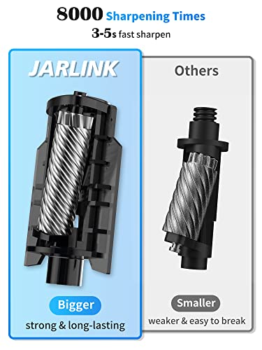 JARLINK Electric Pencil Sharpener, Heavy Duty Pencil Sharpener for 6-12mm Colored Pencils, Auto Stop, Fast Sharpen in 3s, 8000 Sharpening Times, Ideal for School, Classroom, Teacher Supplies, Black