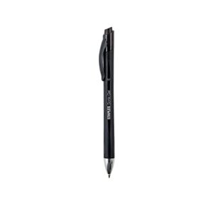 staples 651254 sonix retractable gel-ink pens medium point black dozen (13561-cc)