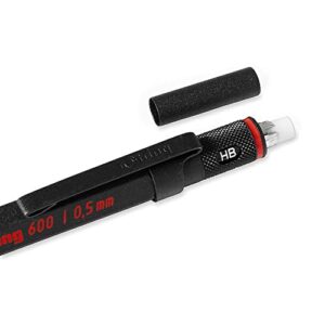 rOtring 1904444 600 Mechanical Pencil, 0.5 mm, Black Barrel