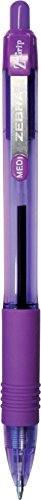 Zebra Pen Z-Grip Retractable Ballpoint Pen, Medium Point, 1.0mm, Assorted Fashion Colors - 24 Pieces (Packaging may vary)