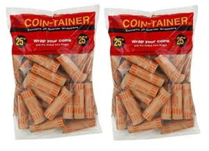 atb 72 pcs preformed quarter tubes paper coin wrapper shotgun roll