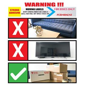 1080 Large Moving Labels -960 Color Coded, 120 Blanks, 90 Sheets –12 Labels Par Sheet- with Fragile Stickers |2" x 3" Size| !Moving Boxes ONLY! Supplies with Blank Space (2x3 Home Moving)