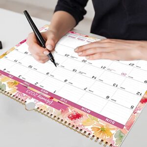 2023-2024 Calendar - Wall Calendar 2023-2024 from January 2023 - June 2024 with Julian Dates, 15" x 11.5", Two-Wire Binding, Ruled Blocks Perfect for Planning and Organizing for Home or Office