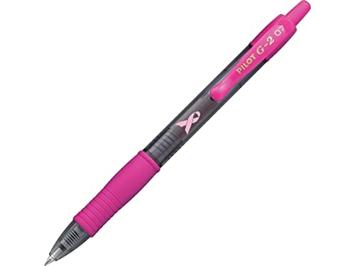 PILOT G2 Premium Refillable & Retractable Rolling Ball Gel Pens, Fine Point, Pink