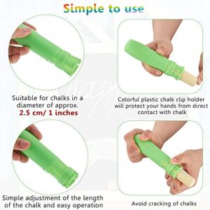 Sidewalk Chalk Holders Railroad Chalk Holder Plastic Adjustable Chalk Clip Holder for Teachers Students Office or Classroom (5)