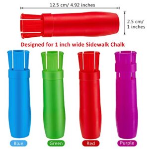 Sidewalk Chalk Holders Railroad Chalk Holder Plastic Adjustable Chalk Clip Holder for Teachers Students Office or Classroom (5)