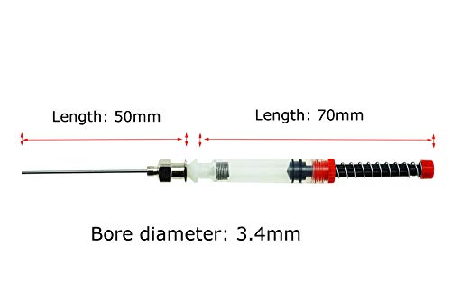 Asvine 5 Pack Fountain Pen Ink Syringe Filler, Spring Converter with Removable Blunt Needle Tip