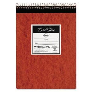 gold fibre retro pad, wide rule, 8-1/2 x 11-3/4, antique ivory, 70-sheets/pad (20-008r)