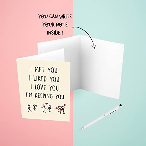 Cheerin Valentine's Day Cards for Him or Her | Naughty Anniversary Card | Gifts for Him or Her | Fun Gift Birthday Card for Husband Wife Boyfriend Girlfriend Men Women